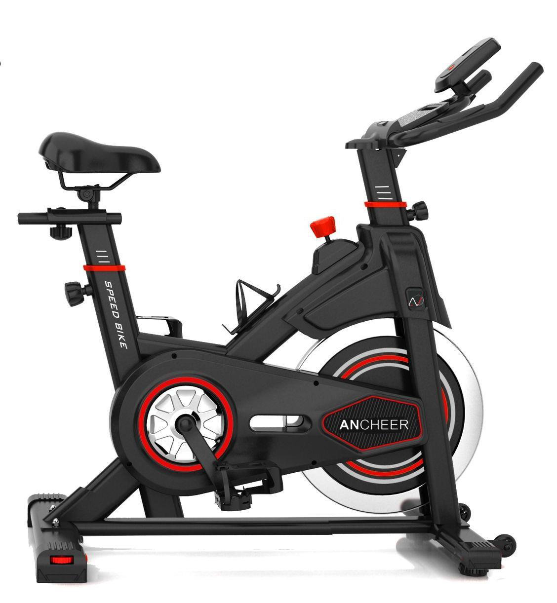 Homdox Exercise Bike, Stationary Bikes For Home Heavy-Duty Steel Frame ...