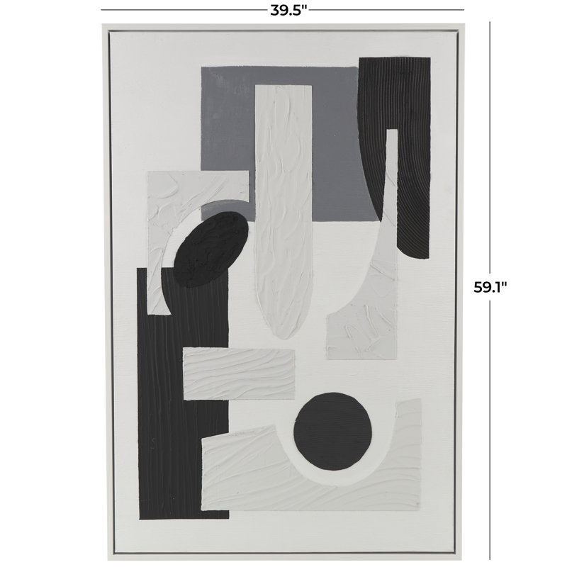 AllModern Edine Abstract On Canvas Graphic Art & Reviews | Wayfair
