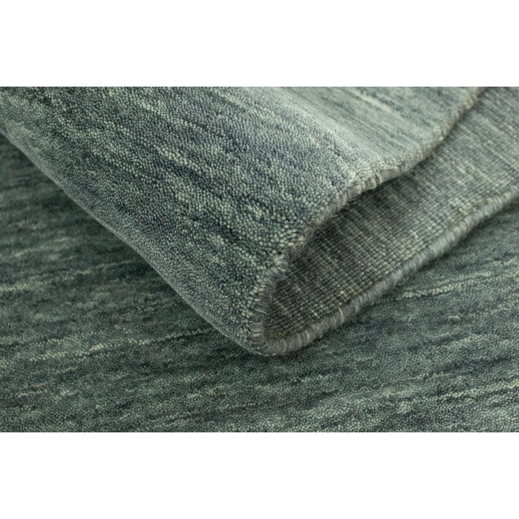 Ebern Designs Imberly Gabbeh Machine Tufted Wool Grey Indoor/Outdoor ...