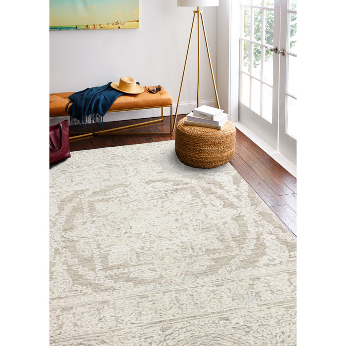 Langley Street Luzia Hand Tufted Wool Floral Rug & Reviews | Wayfair