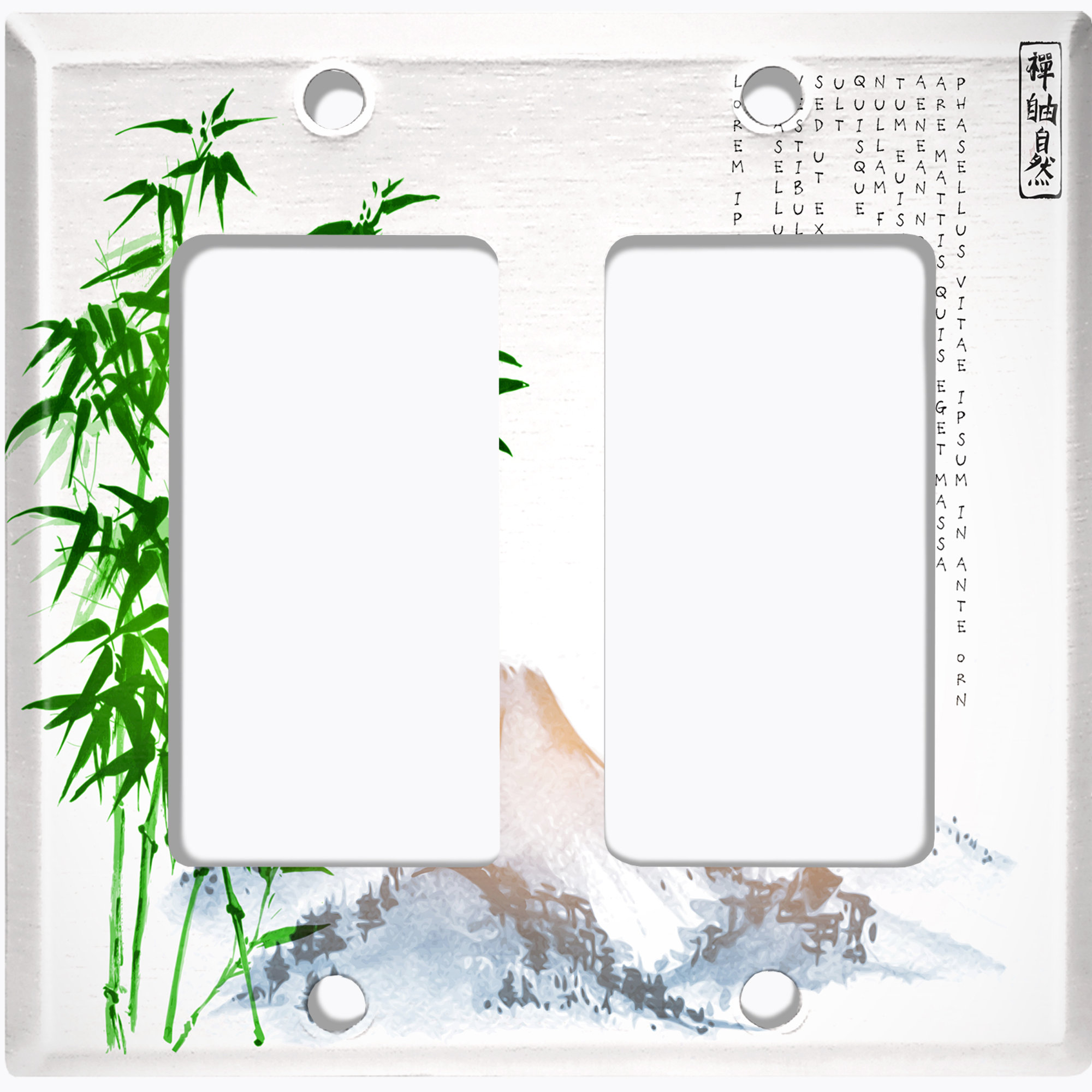 WorldAcc Metal Light Switch Plate Outlet Cover (Mountain Range Green ...