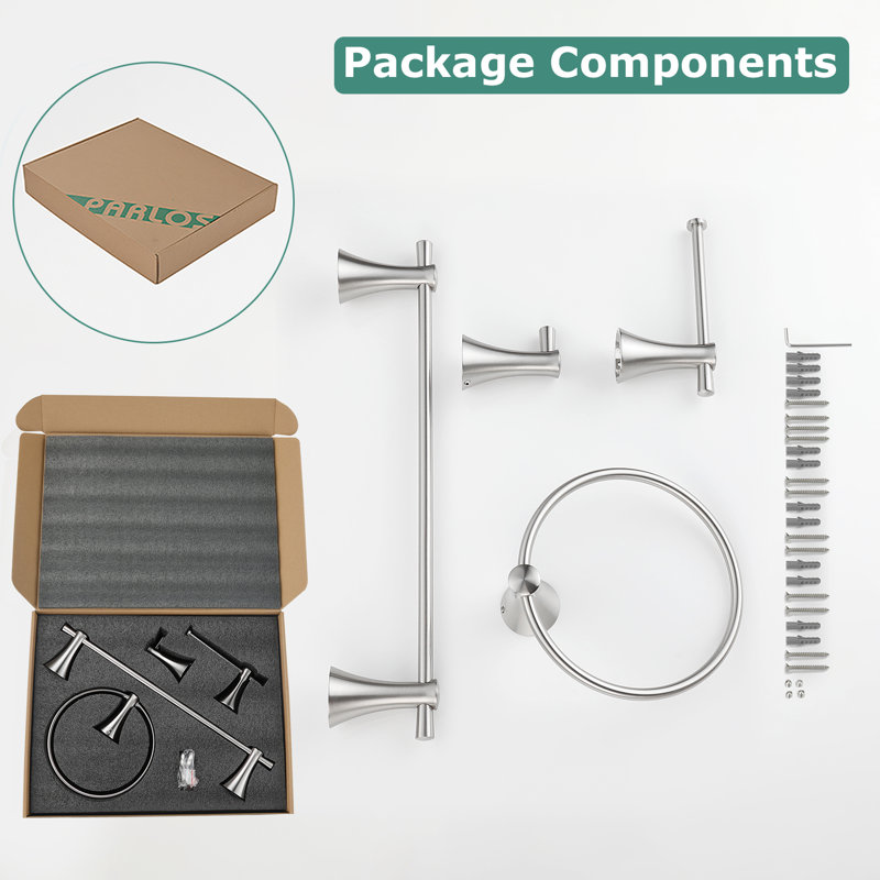 Parlos Home 4 Piece Bathroom Hardware Set | Wayfair