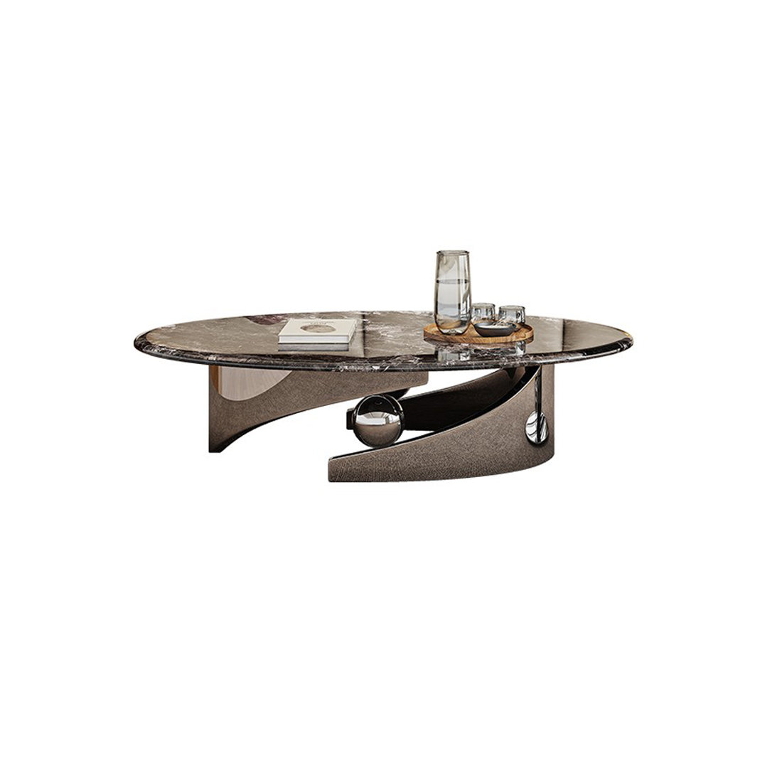 AWORET Microcrystalline Stone Coffee Table | Wayfair