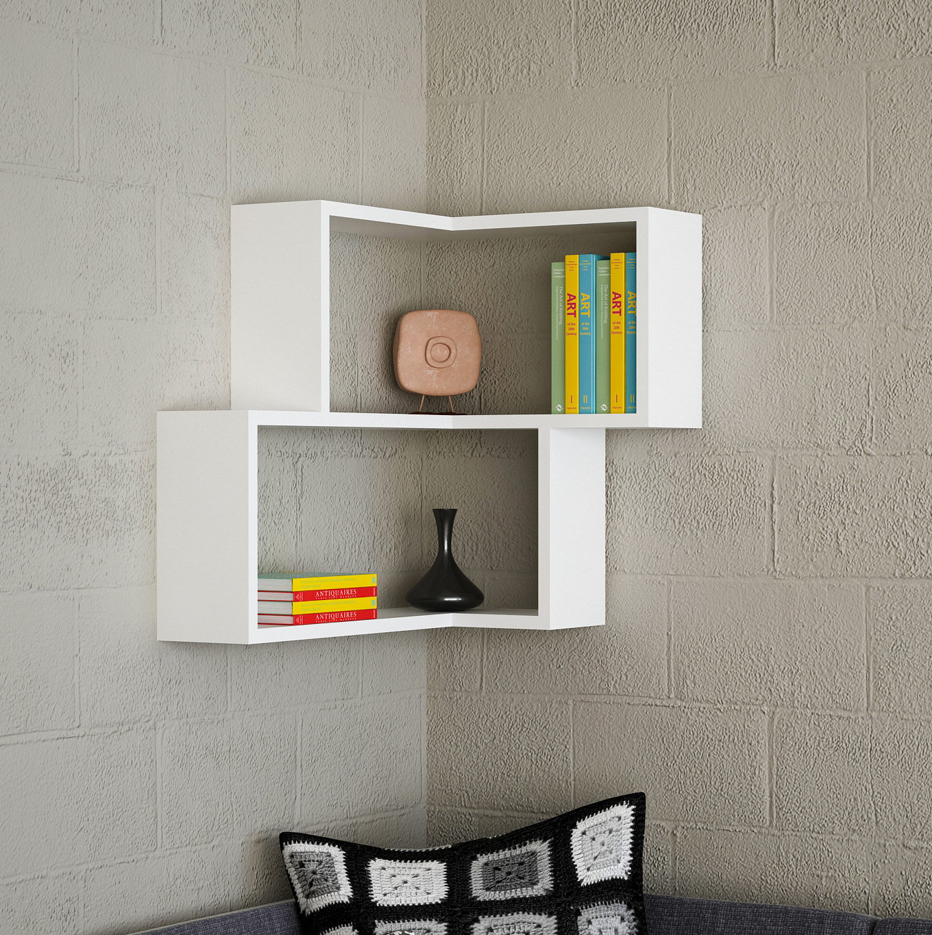East Urban Home Summertown 2 Piece Corner Shelf & Reviews | Wayfair