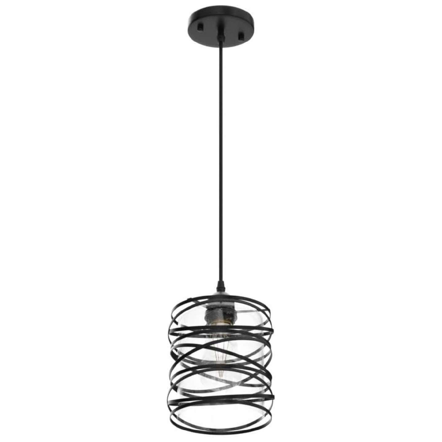 Hokku Designs Modern Mini Pendant Light Fixture Adjustable Cord | Wayfair