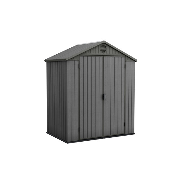 Keter Darwin 6x4 ft. Durable Resin Outdoor Storage Shed With Floor and ...