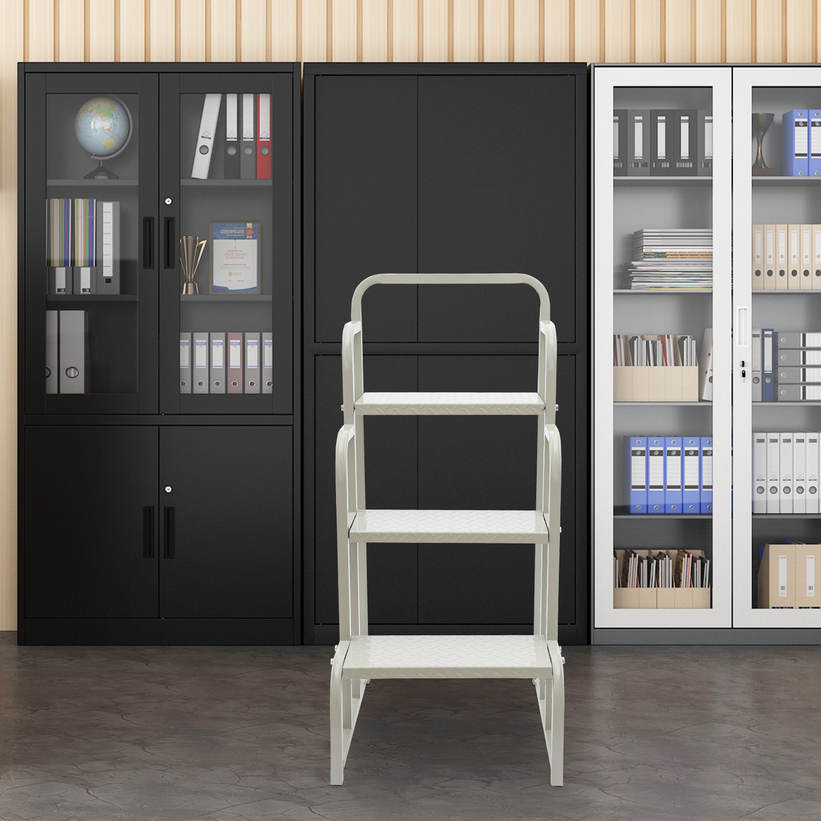 Latitude Run® 3 Step Stairs With Wheels | Wayfair