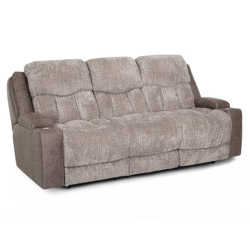 Latitude Run® Tyera Power Reclining Sofa W/ Power Headrest, Fold Down ...