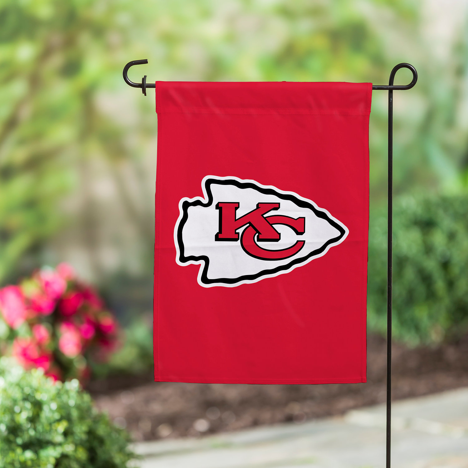 Arlmont & Co. Kansas City Chiefs Double Sided Applique Garden Flag ...