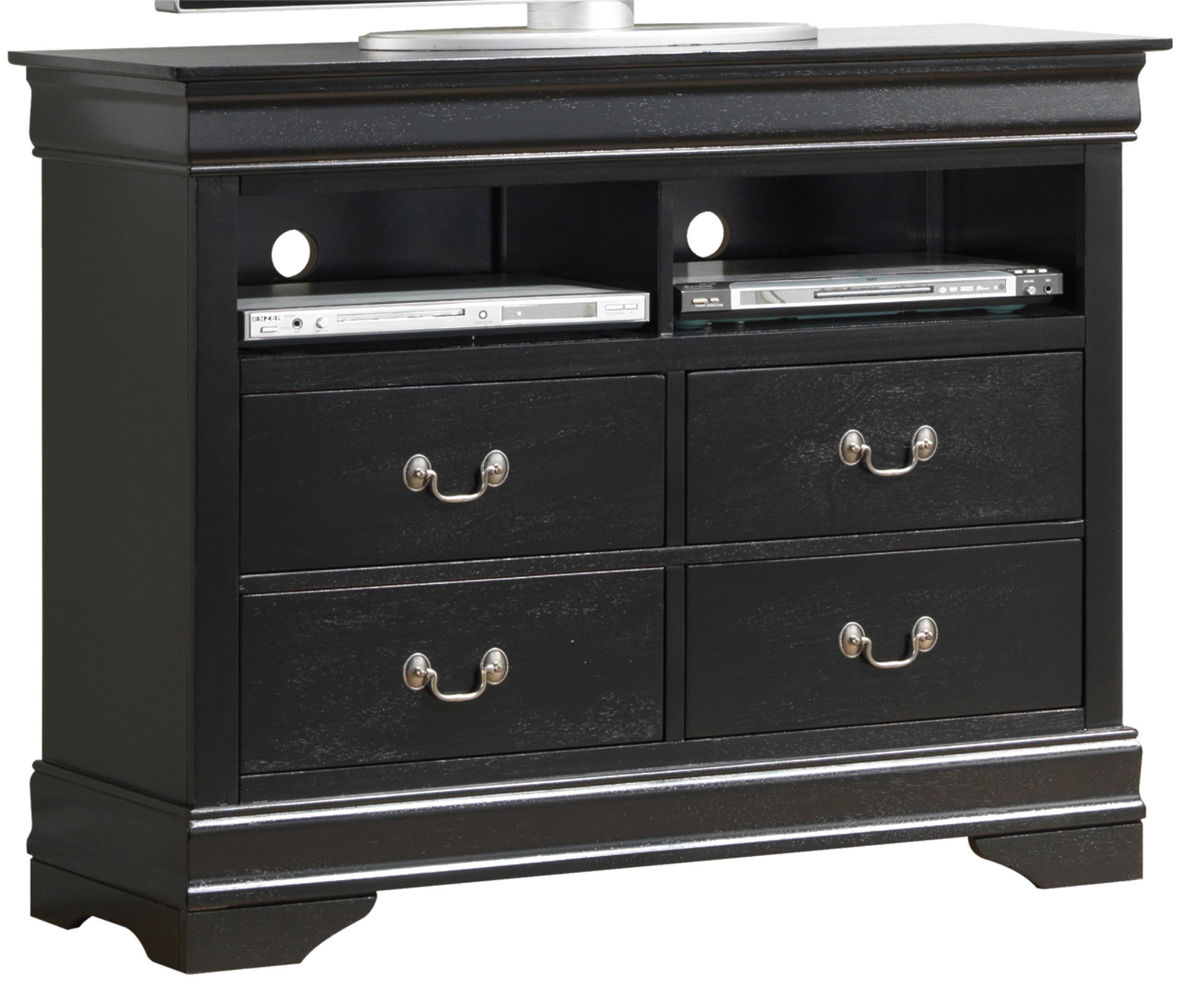 Latitude Run® Elegant Traditional Black Media Chest - Wayfair Canada