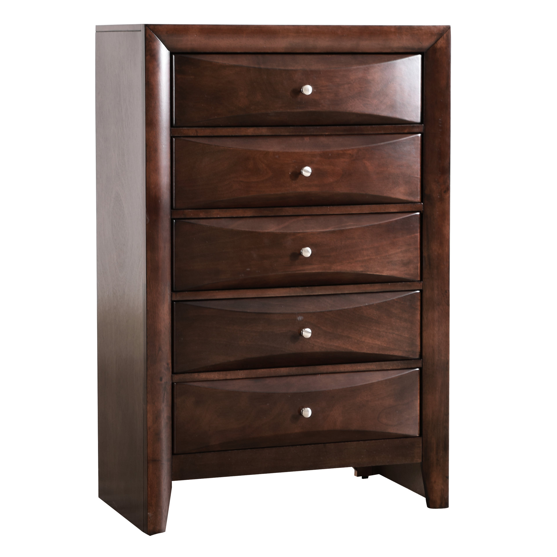 Hokku Designs Modern Cappuccino Bedroom Chest, Molded Resin Drawer ...