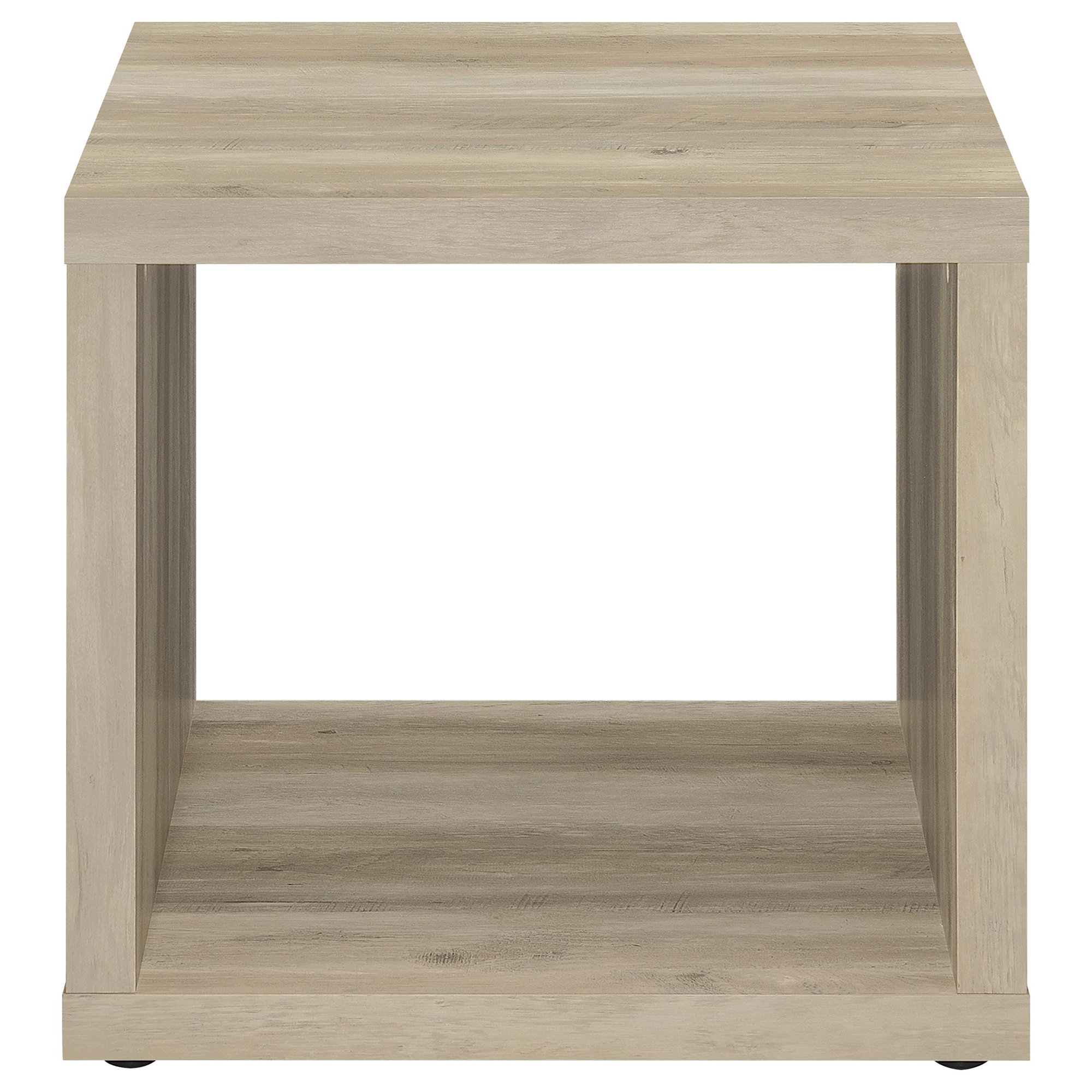 Latitude Run® Dark Pine Square Engineered Wood Side End Table | Wayfair