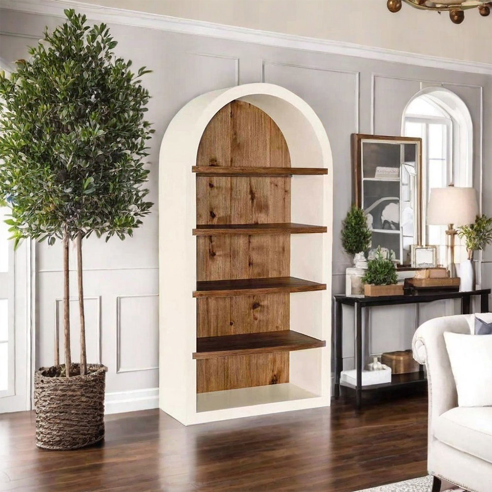Parttlion French simple solid wood arch bookcase - Wayfair Canada