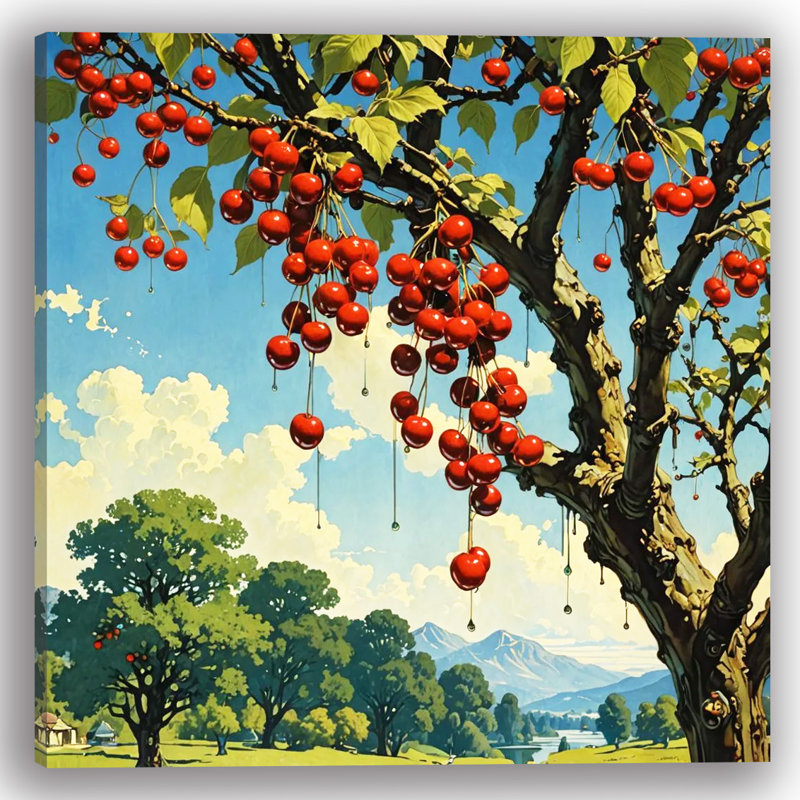 fruit tree wall art