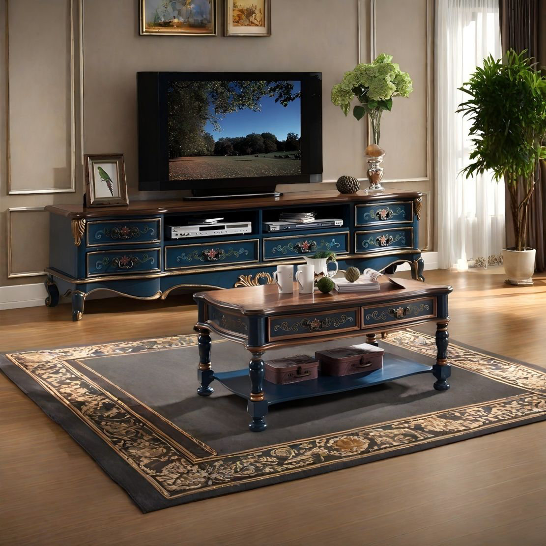The Invincibles home Retro American style TV stand coffee table | Wayfair