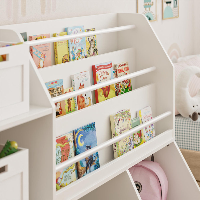 Harriet Bee Kambrea Kids Extra Large Book and Toy Storage Organizer ...