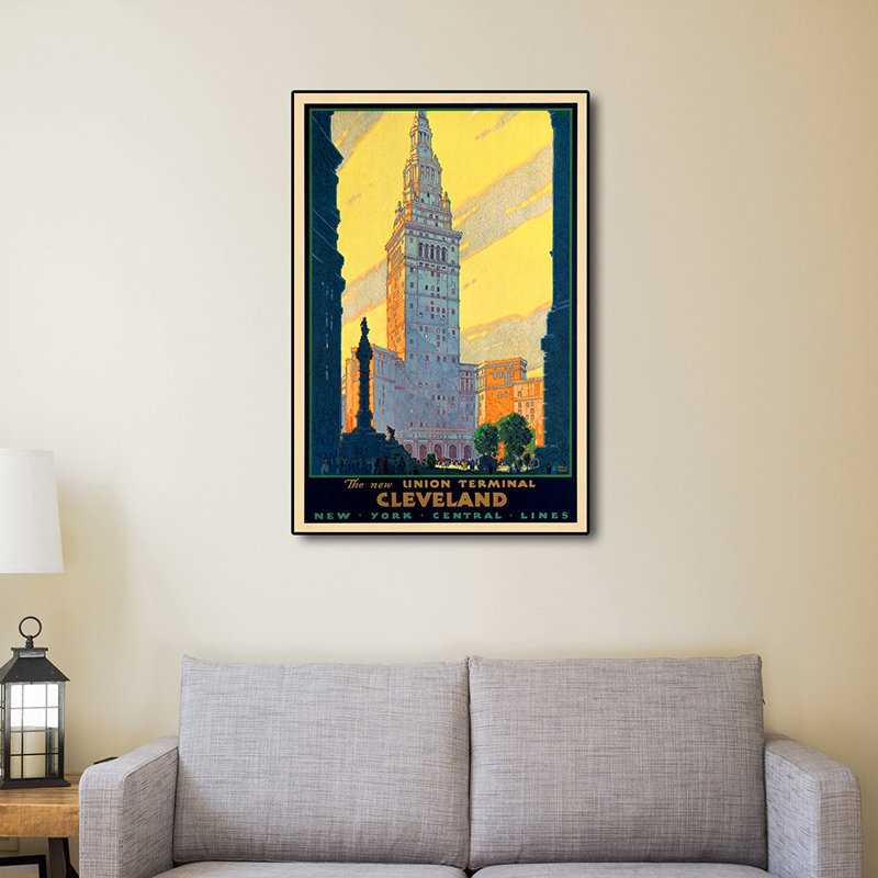 Winston Porter Cleveland Union Terminal Vintage Travel Unframed Print ...