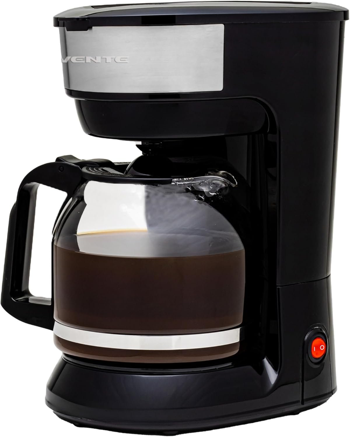 OVENTE 12-Cup Drip Coffee Maker with Borosilicate Glass Carafe, One ...