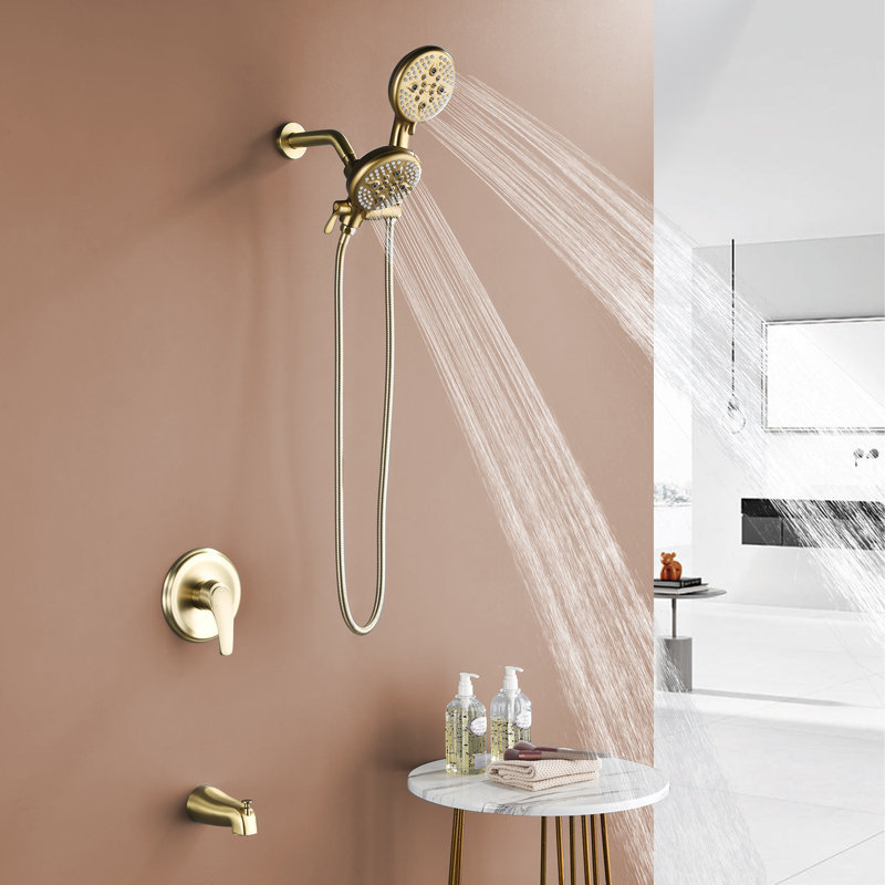 SHAMANDA Tub & Shower Faucet with Rough in-Valve & Reviews | Wayfair