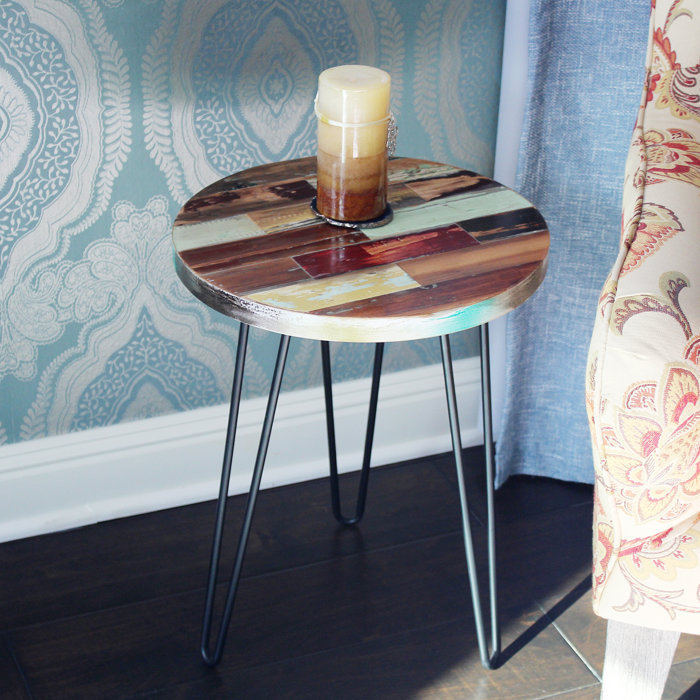 Union Rustic Buchholz Solid Wood 3 Legs End Table & Reviews | Wayfair