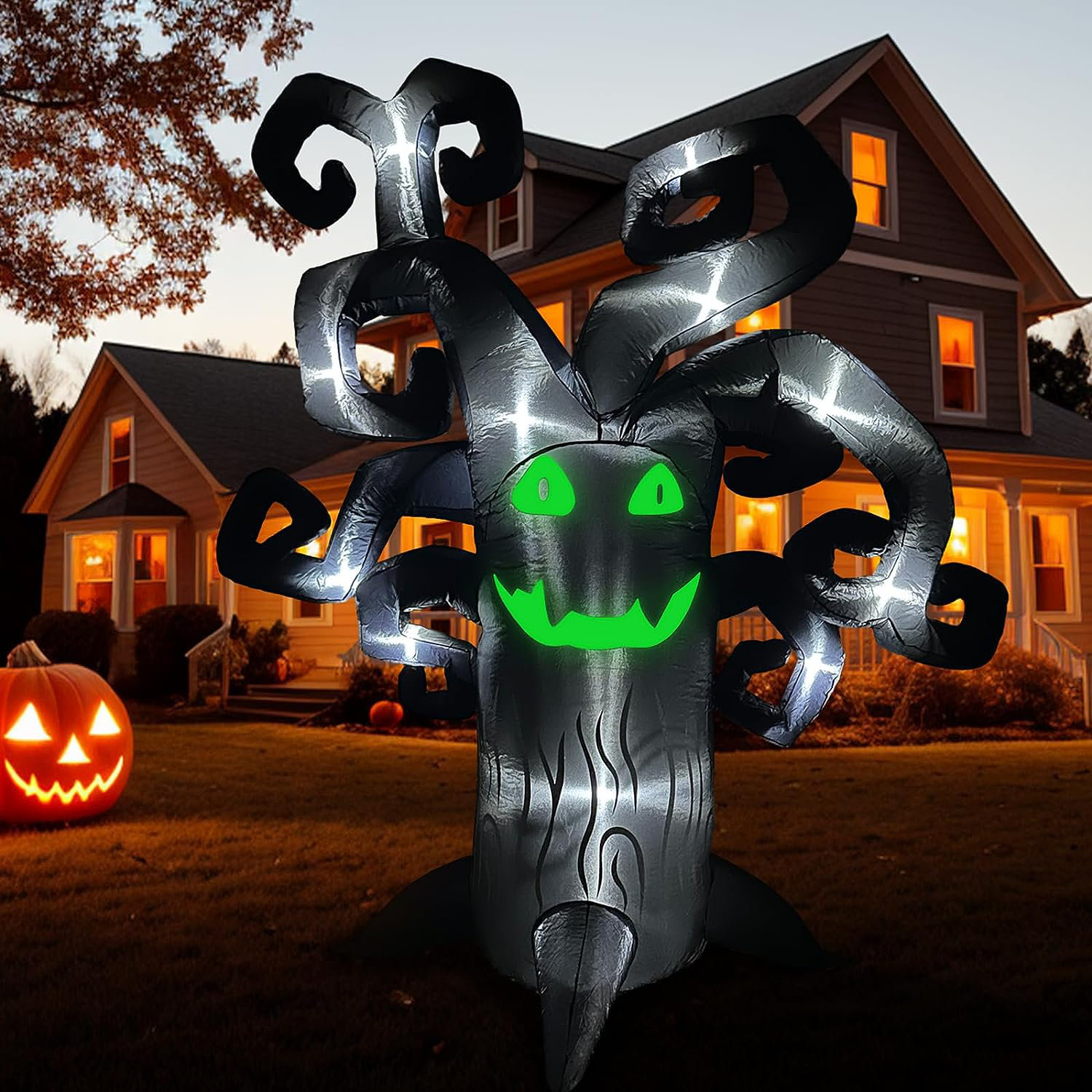 The Holiday Aisle® 8Ft Halloween Inflatables Outdoor Decorations ...