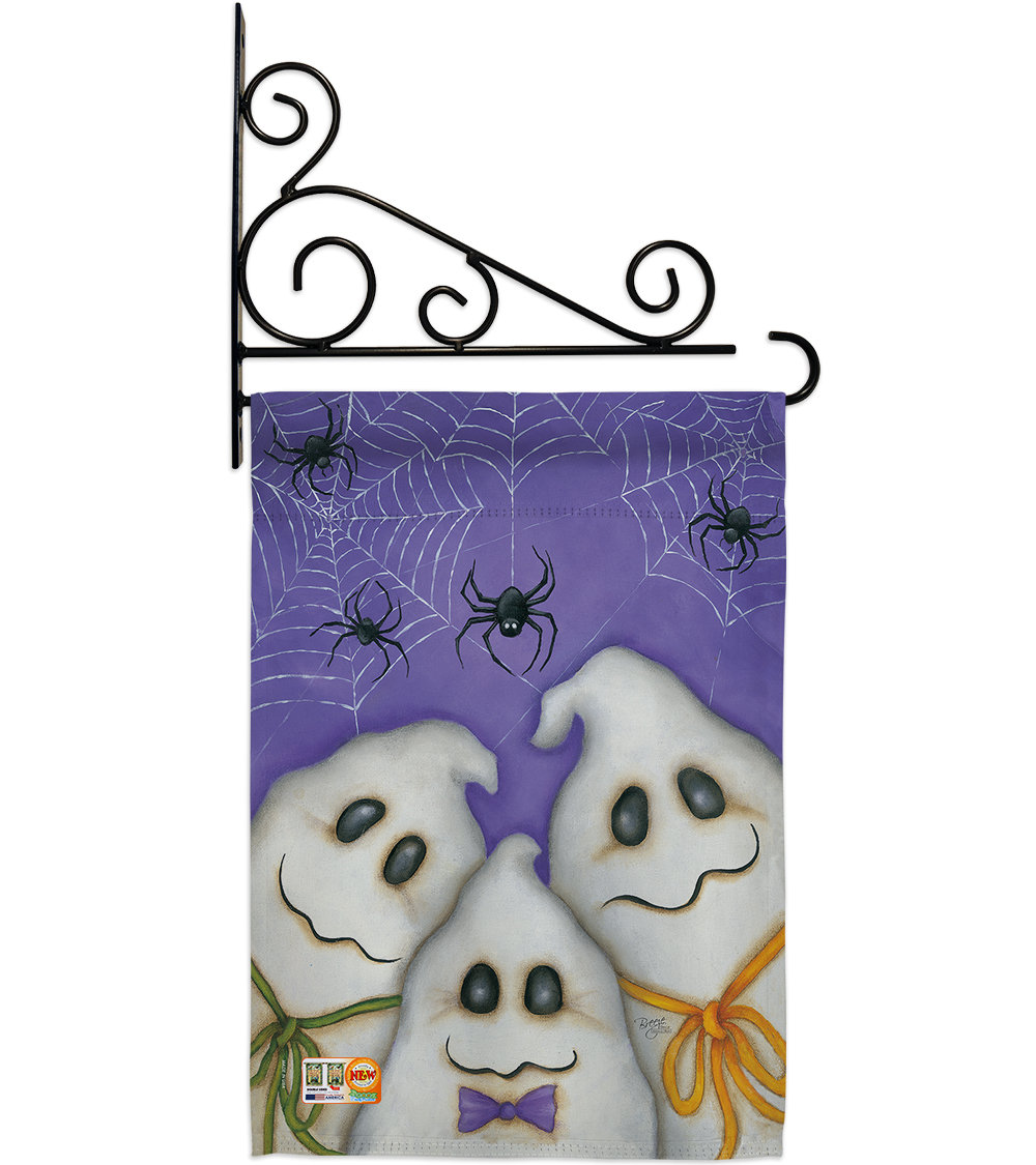 Breeze Decor 3 Ghosts 2-Sided Polyester 18.5 x 13 in. Flag Set | Wayfair