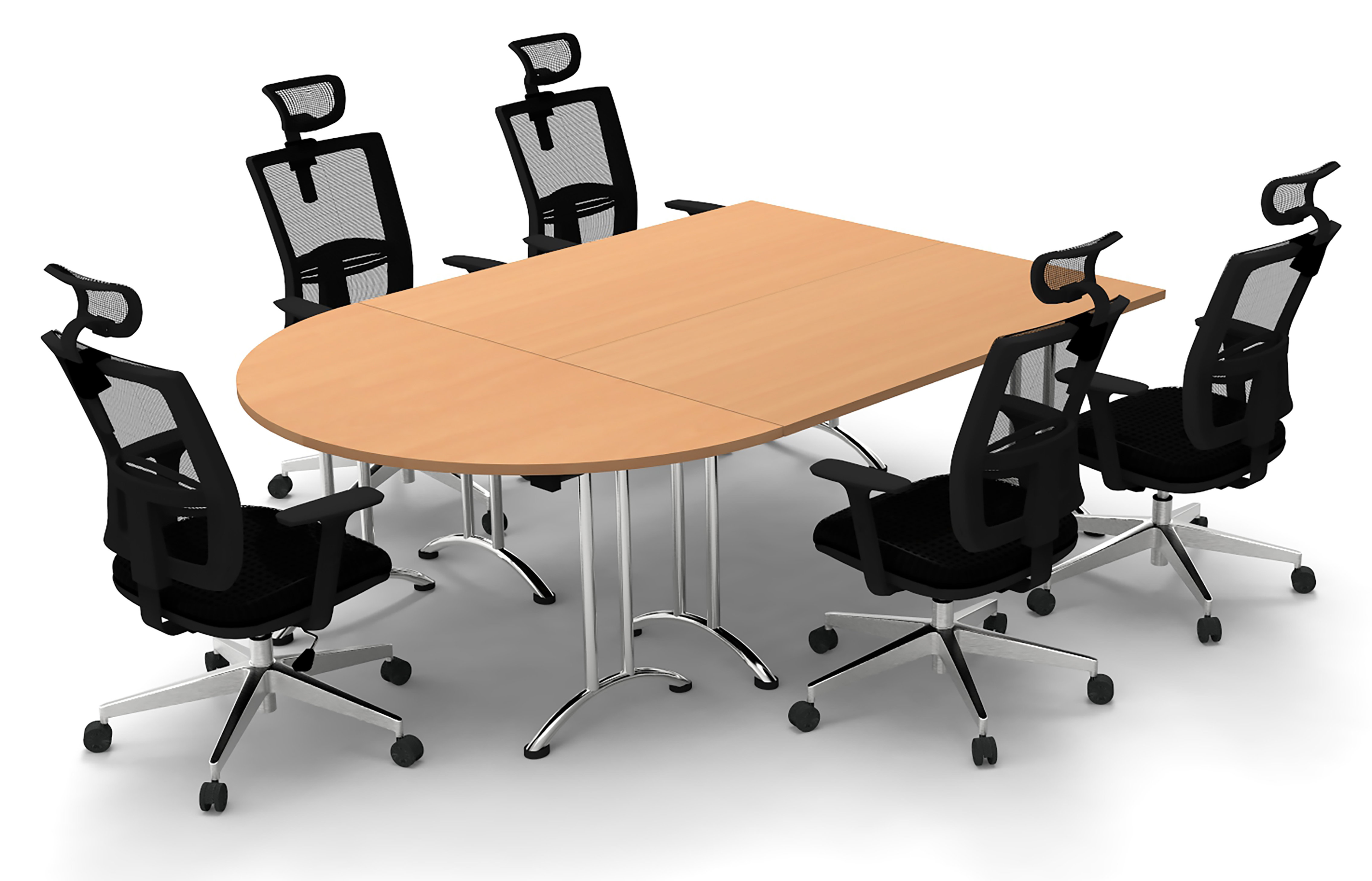 Symple Stuff Havana 5 Person Conference Meeting Tables with 5 Chairs ...