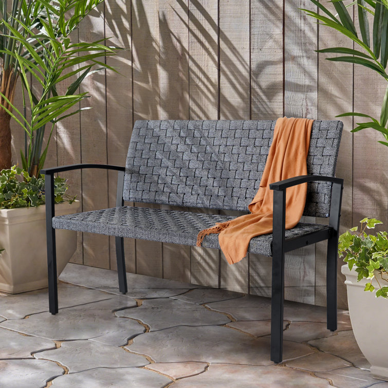 Lark Manor Granillo Modern Garden Rope Bench & Reviews | Wayfair