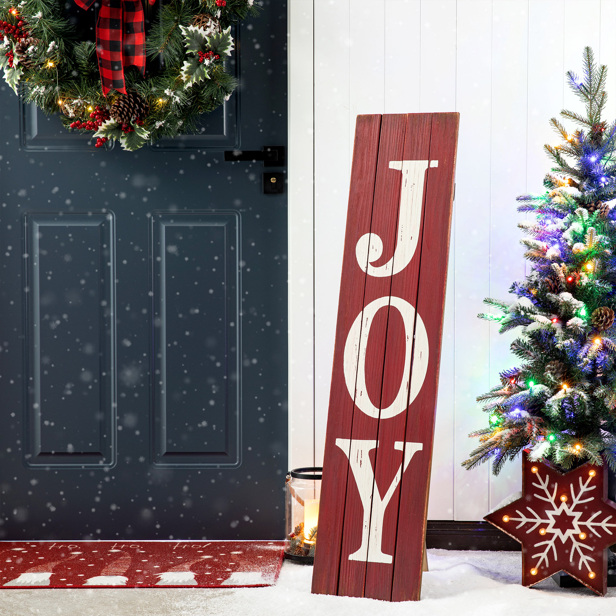 The Holiday Aisle® Junno Joy Sign & Reviews | Wayfair