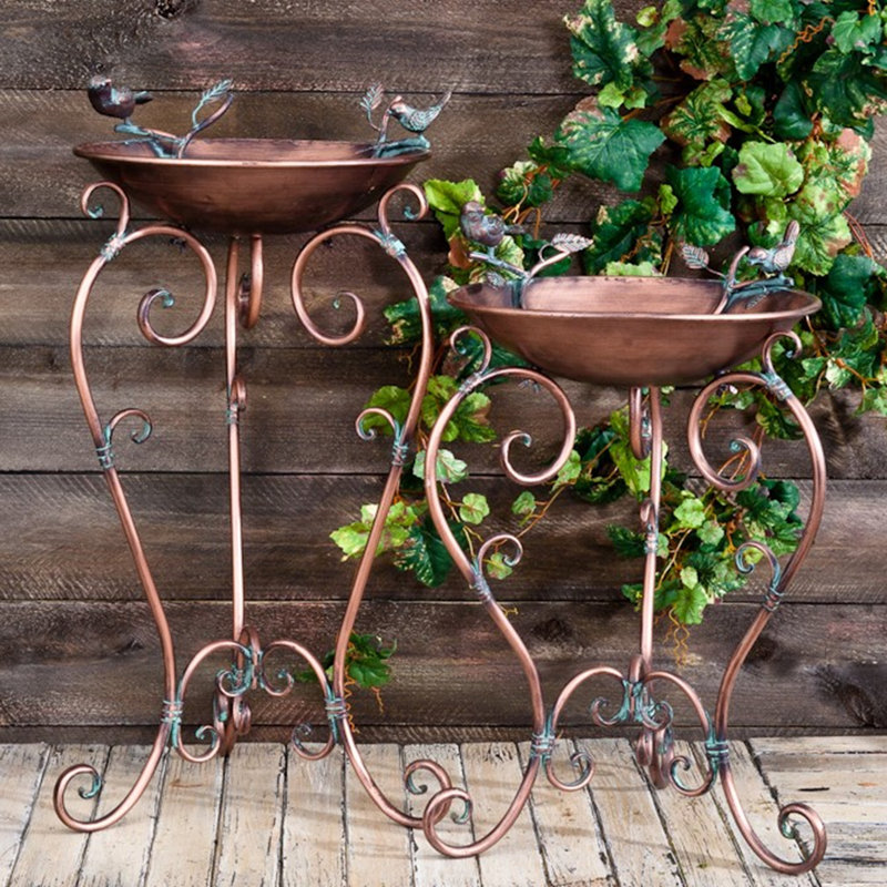 Bloomsbury Market Kateryna 3 Piece Antique Copper Finish Metal ...
