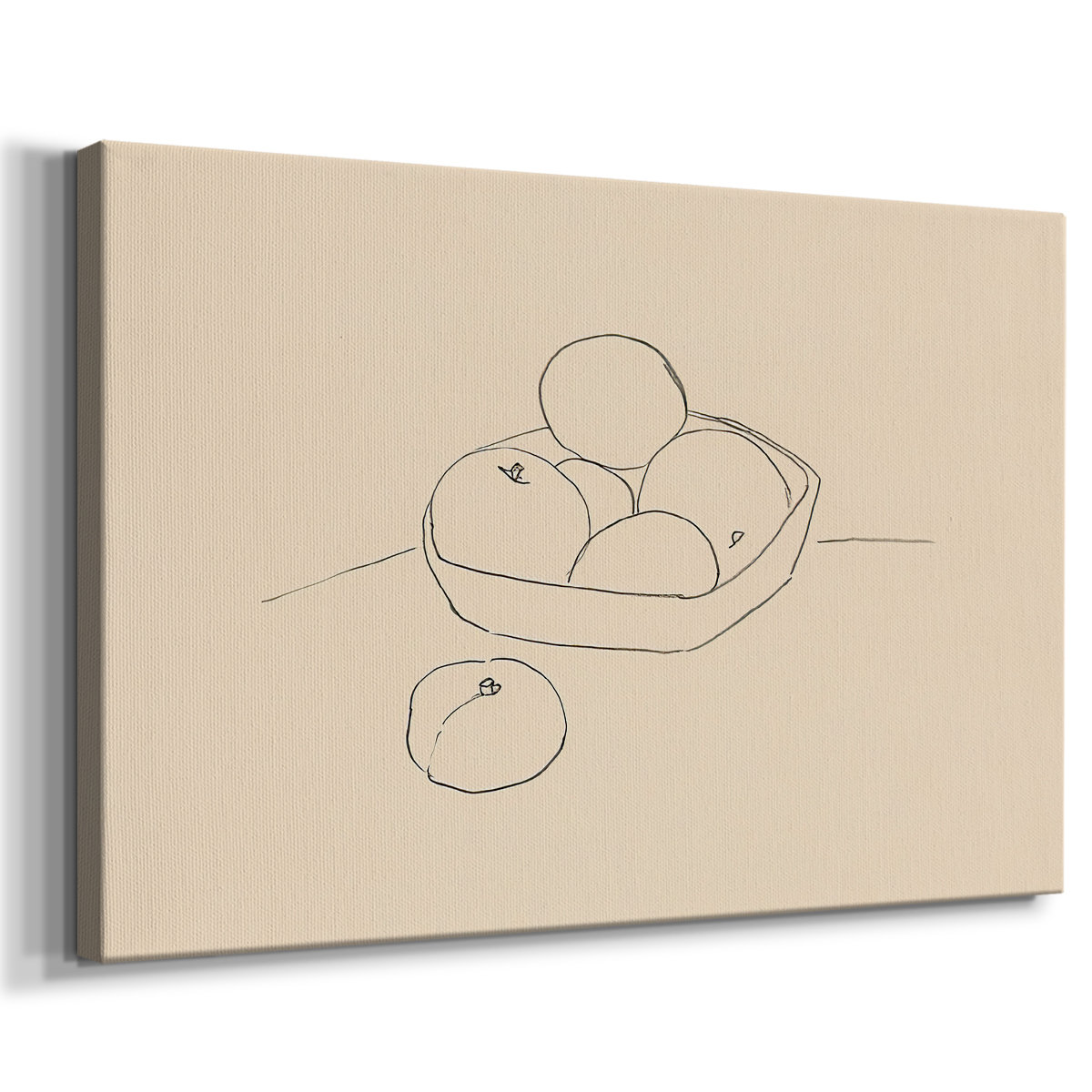 Winston Porter Fruit Line Drawing I -Gallery Wrapped Cavas | Wayfair