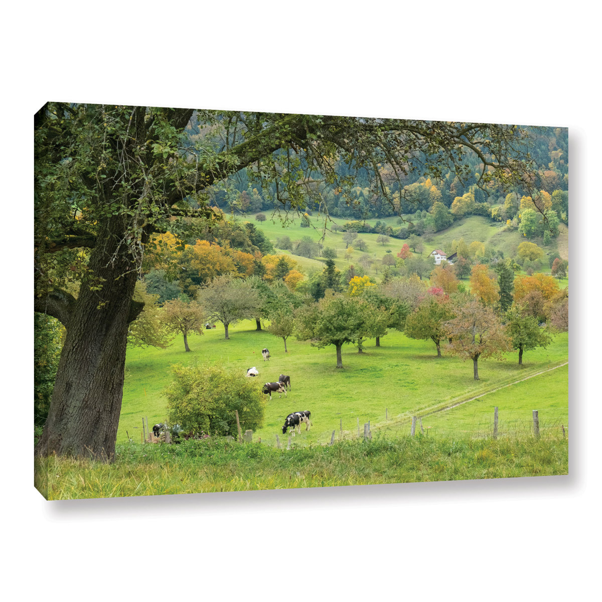 Charlton Home® Peaceful Pasture - Wrapped Canvas Print | Wayfair