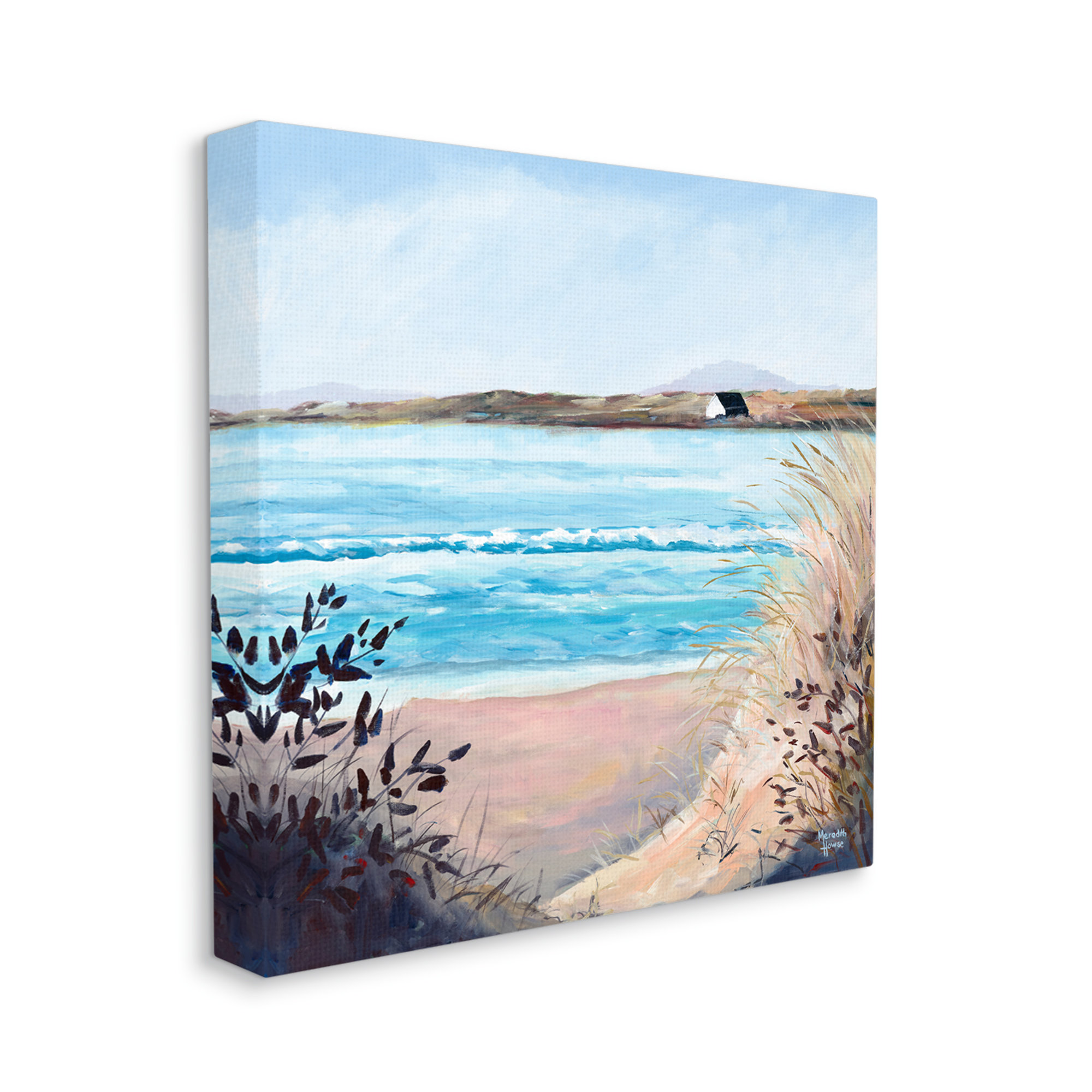 Stupell Industries Coastal Beach Landscape by Meredith Howse | Wayfair
