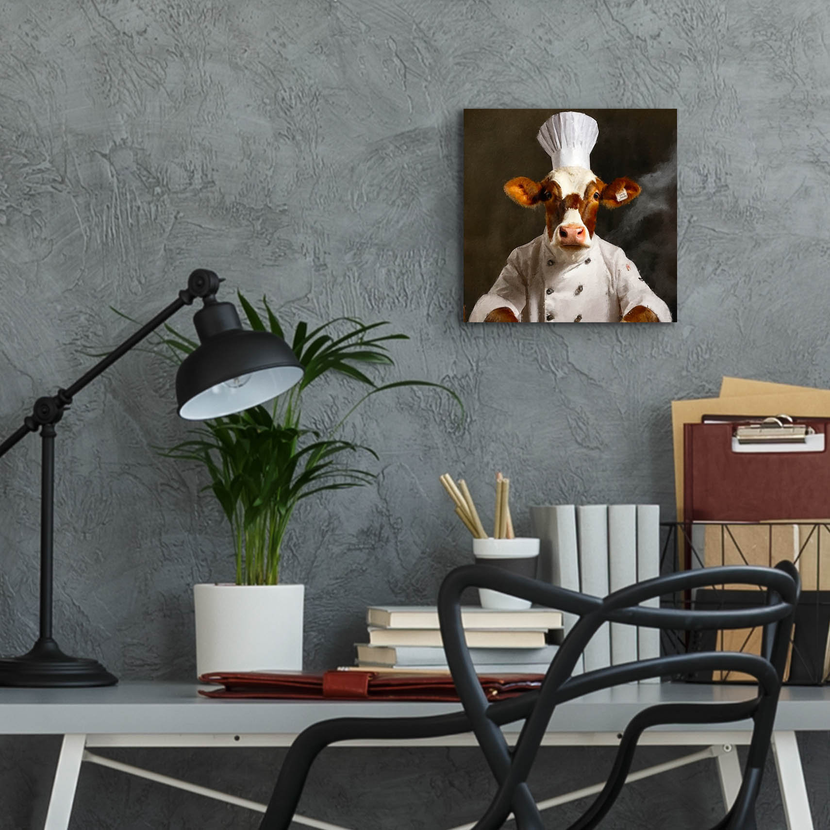 Trinx 'Beef Chef 4' by Sean Parnell Acrylic Glass Wall Art | Wayfair