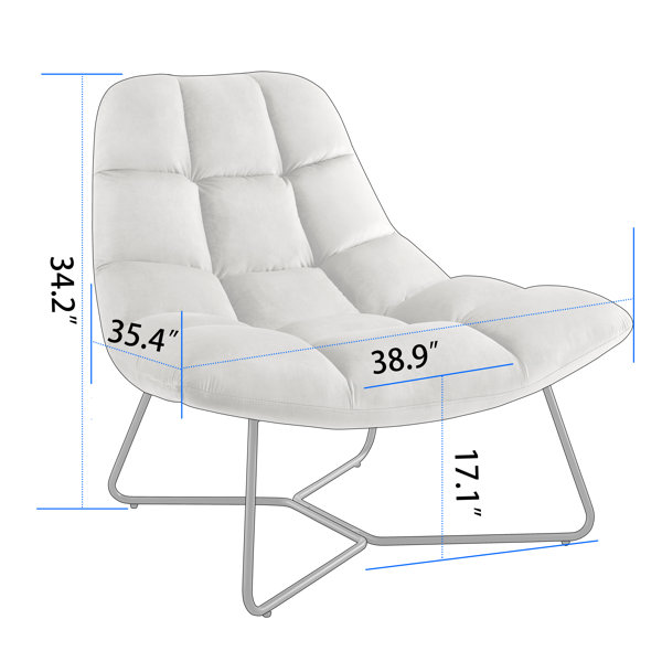 Mercury Row® Teen Velvet Accent Chair & Reviews | Wayfair