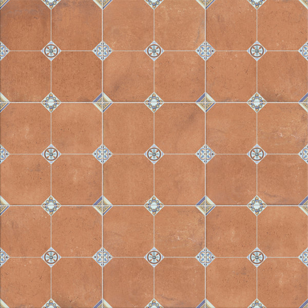 Merola Tile Manises Decor Cuero 13" x 13" Porcelain Patterned Wall ...