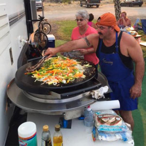 Evo Grills Professional Tabletop with Seasoned Cooksurface LP Gas ...