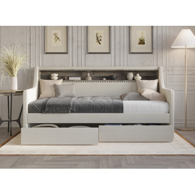 Wade Logan® Amylah Upholstered Daybed & Reviews | Wayfair