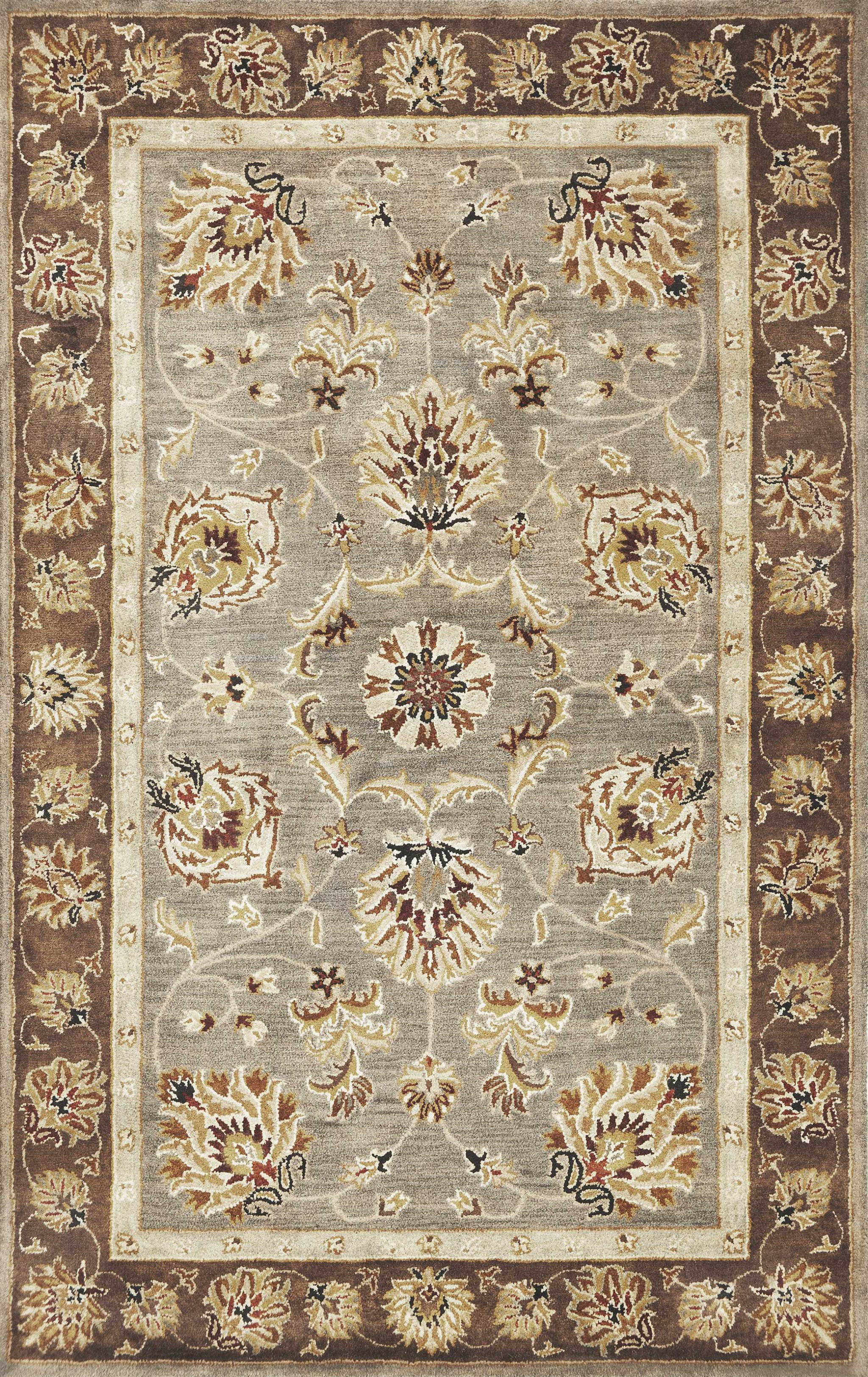 Charlton Home® Banski Oriental Machine Made Tufted Round 5'6" Wool Area ...
