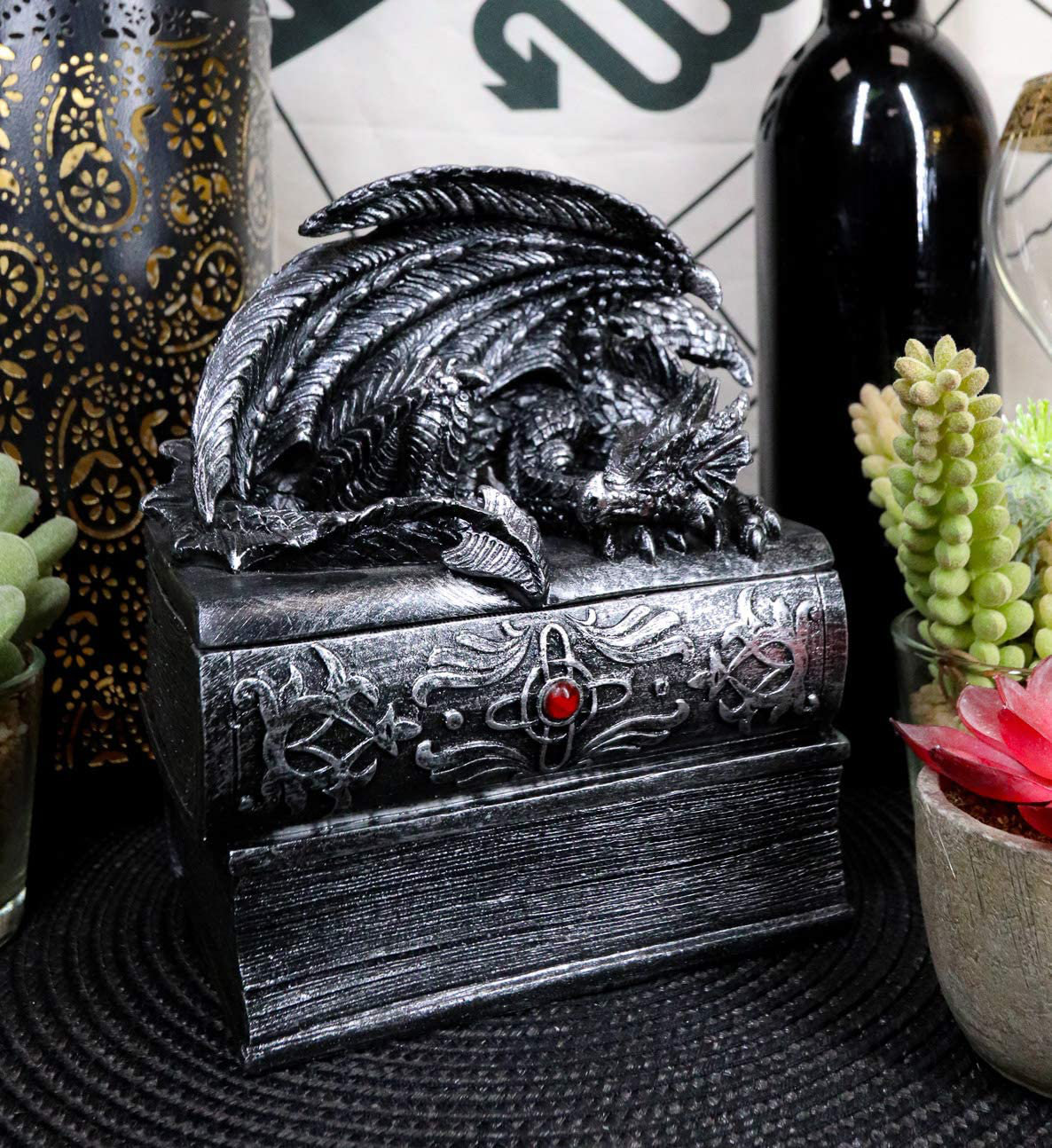 Trinx Iftekhar Ebros Medieval Fantasy Dragon Figurine | Wayfair