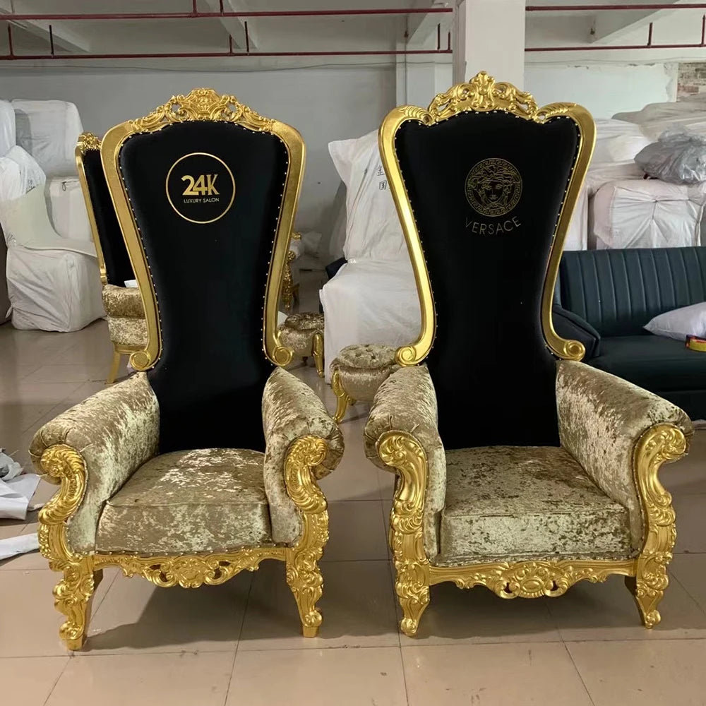 Splendor Furniture Black Leather Wedding Chairs For Wedding Luxury King ...