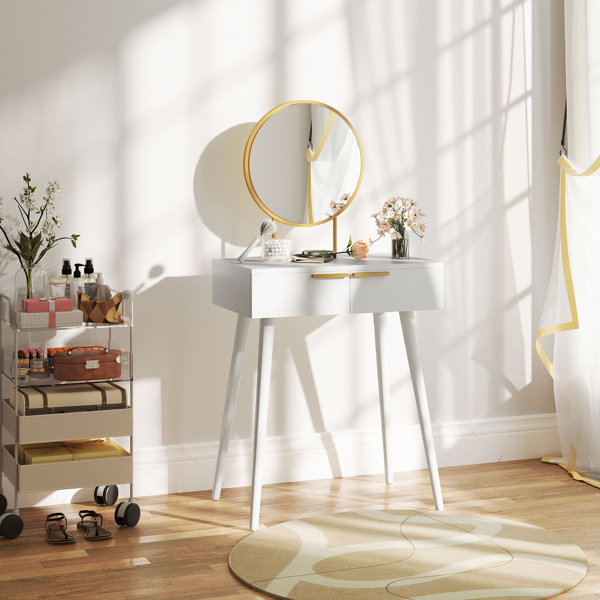 Norden Home Dressing Table with Mirror | Wayfair.co.uk