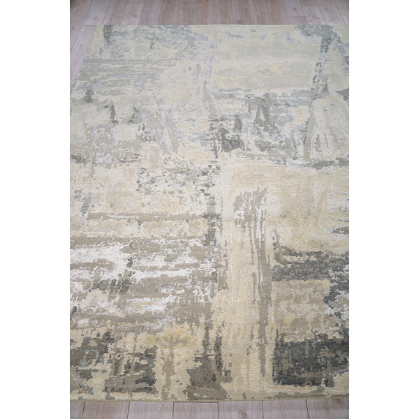 Exquisite Rugs Luxury Laureno Rectangle Area Rug in Ivory/Gray | Wayfair