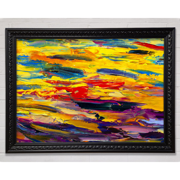 Bright Star Thick Strokes Impressionism - Single Picture Frame Art ...