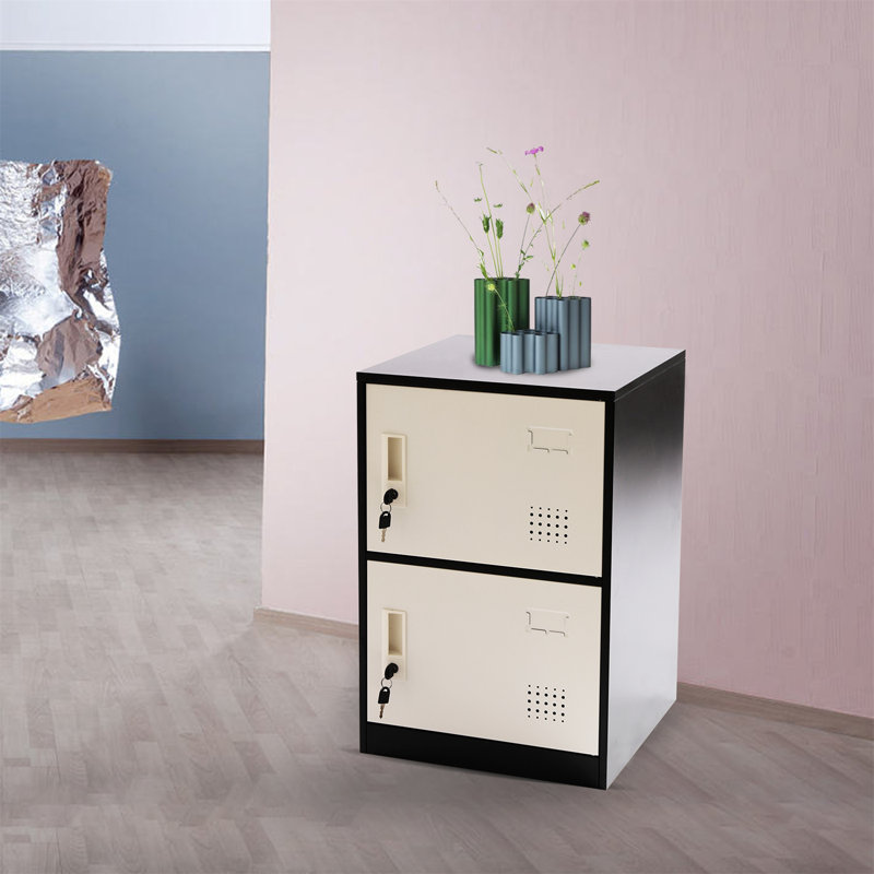 Ebern Designs Centhia 2 Door Vertical Stackable Storage Cabinet with ...