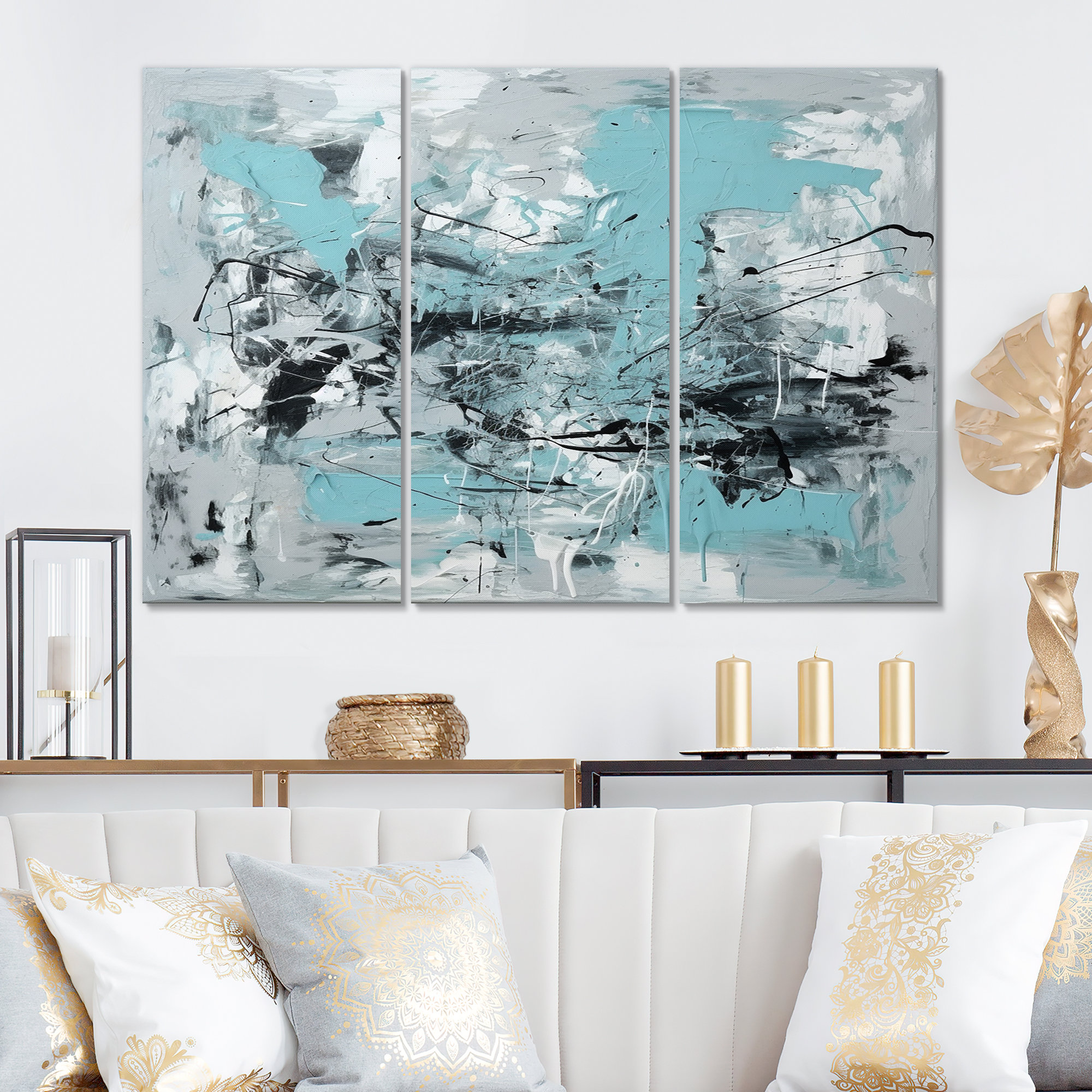 Design Art Serene Subtility In Abstract Light Blue III - Abstract ...