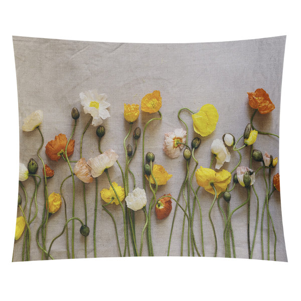 Winston Porter Enrik Dried Flowers Tapestry | Wayfair