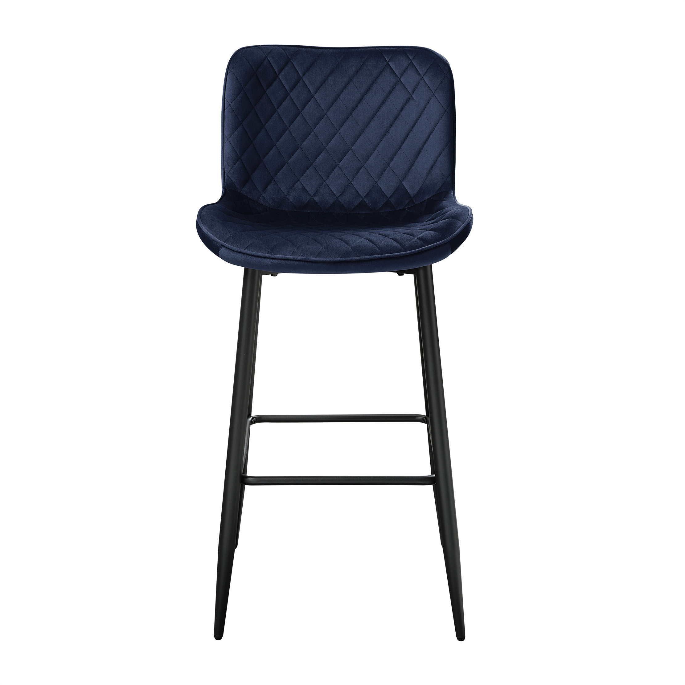 Corrigan Studio® Modern Set Of 2 Pub Height Chairs With Upholstery And ...