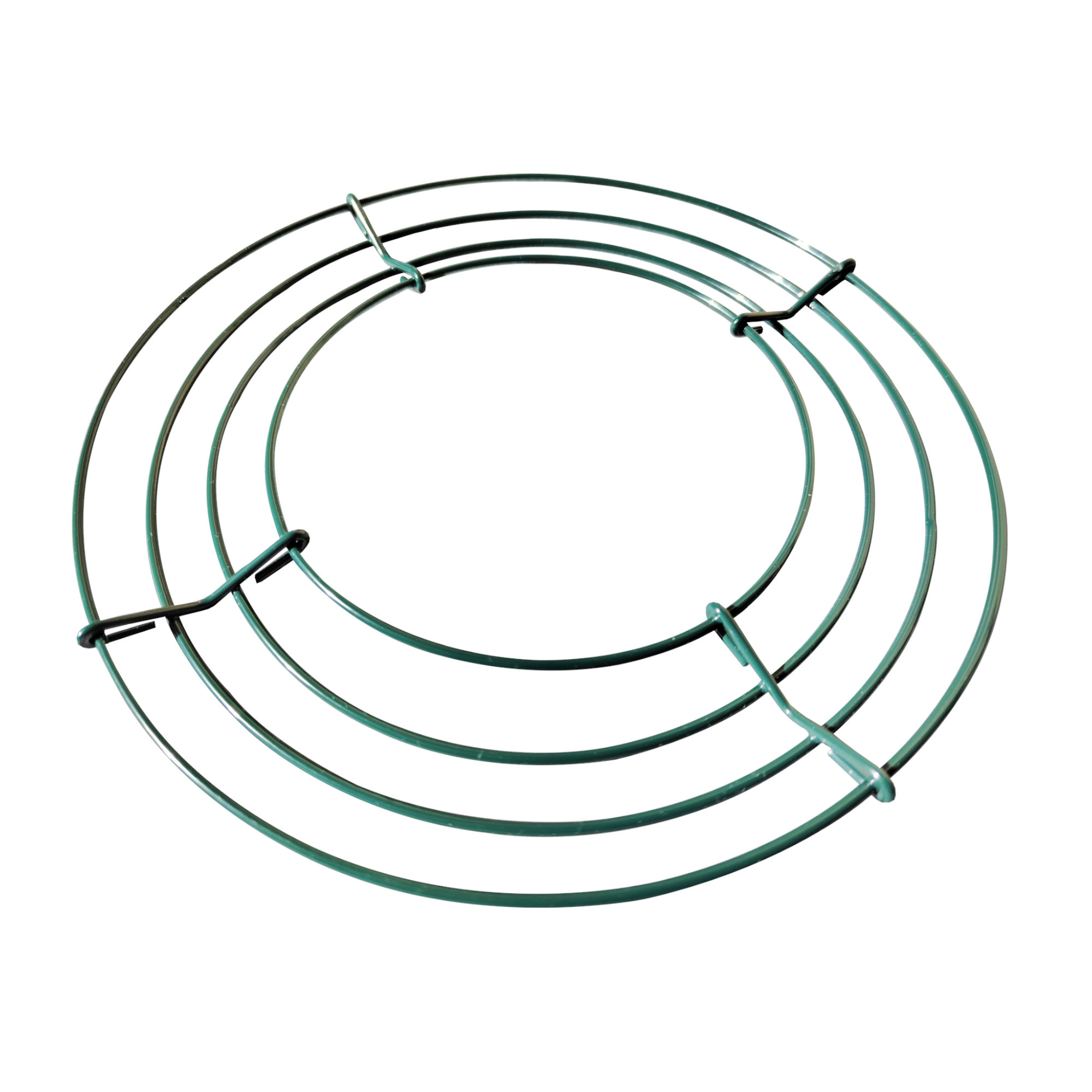 The Holiday Aisle® 12 pcs Metal Wreath Wire Frame Decorative Round Ring ...