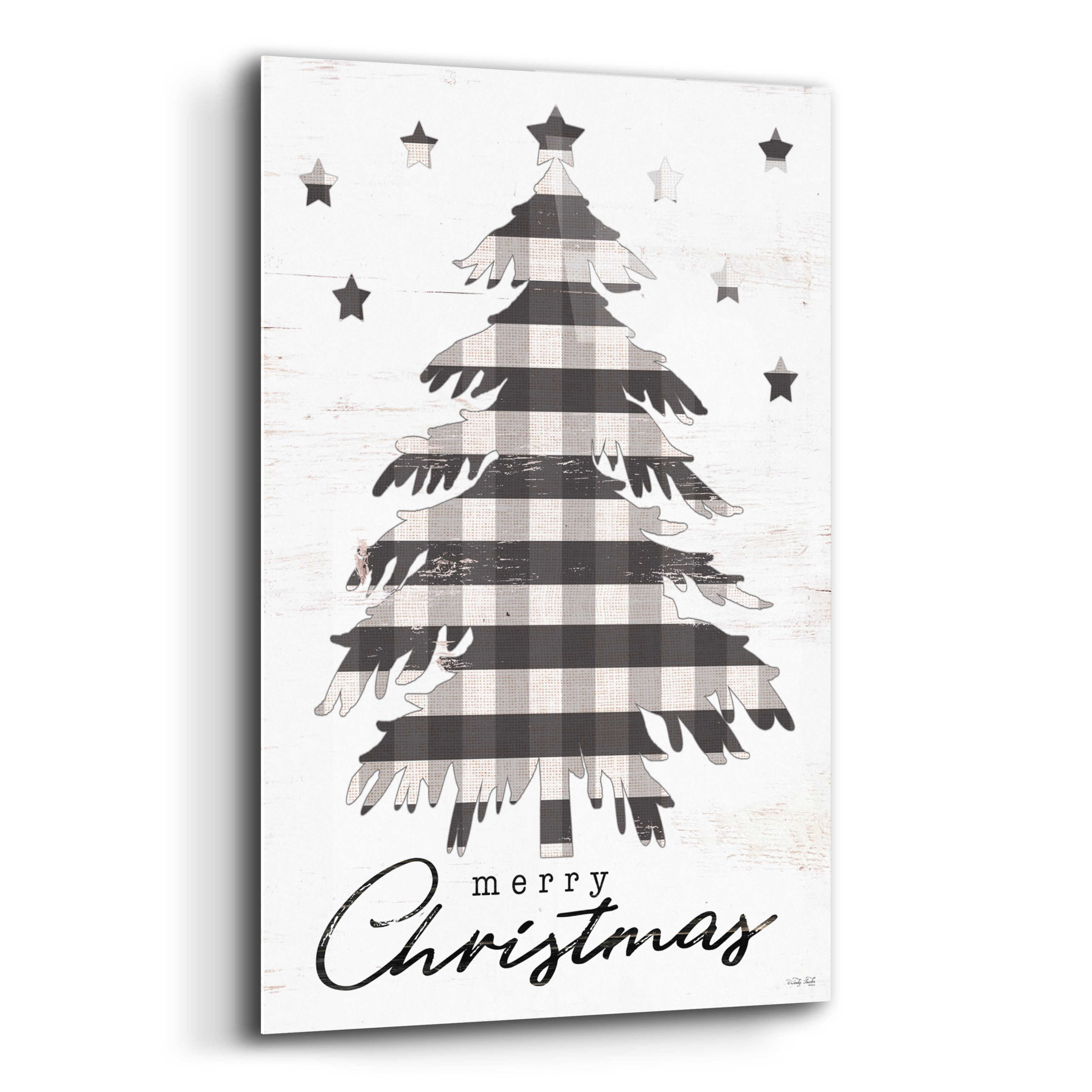The Holiday Aisle® Merry Christmas Tree and Stars by Cindy Jacobs ...